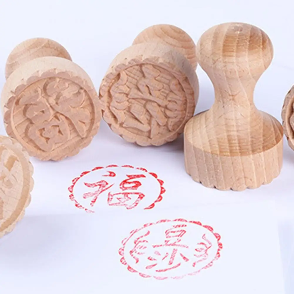 Useful-Best-Wishes-Healthy-Material-Steam-Bun-Cake-Pasta-Wooden-Stamp ...