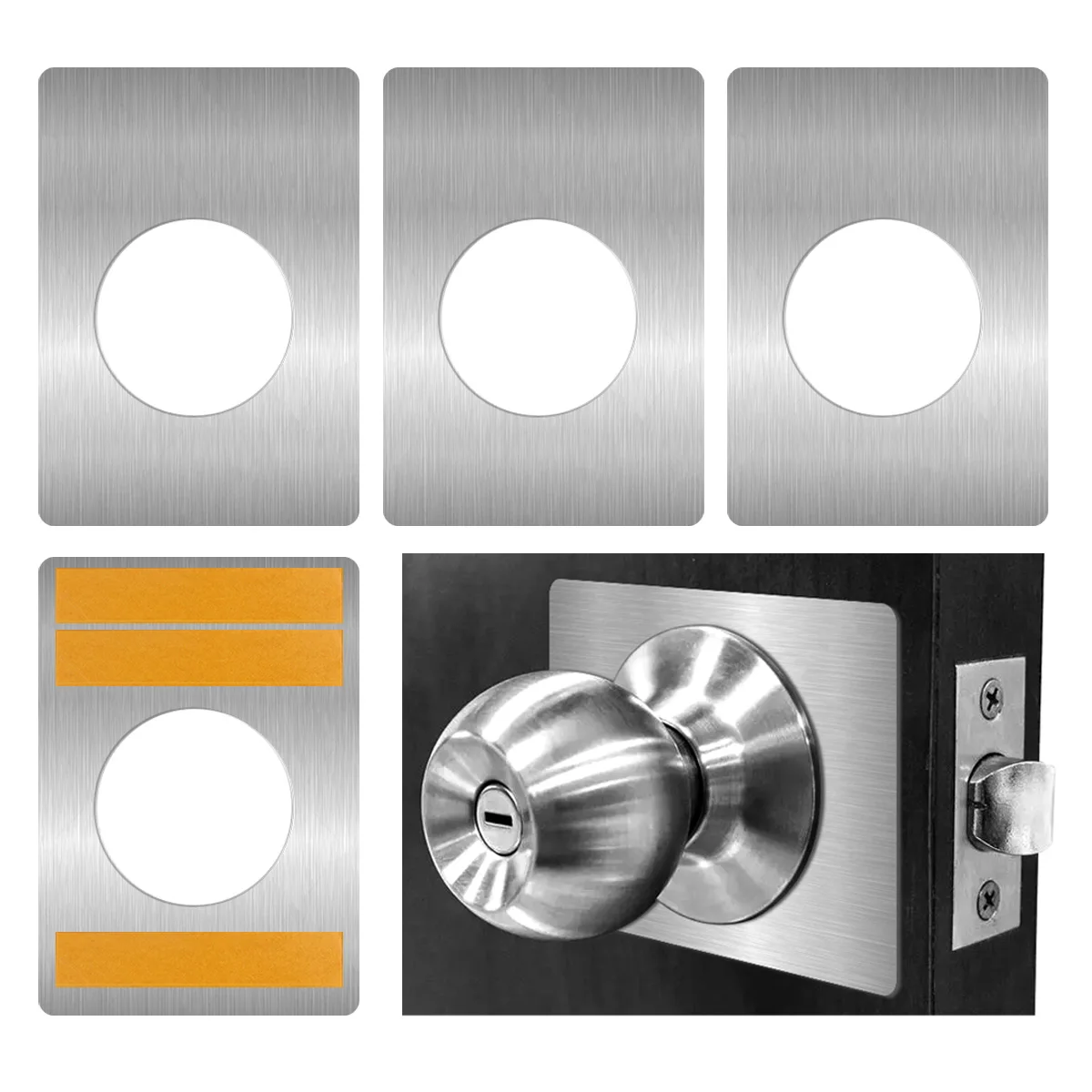 1-2-4Pc-Stainless-Steel-Circular-Lock-Repair-Plate-Doors-Deadbolt-Door ...