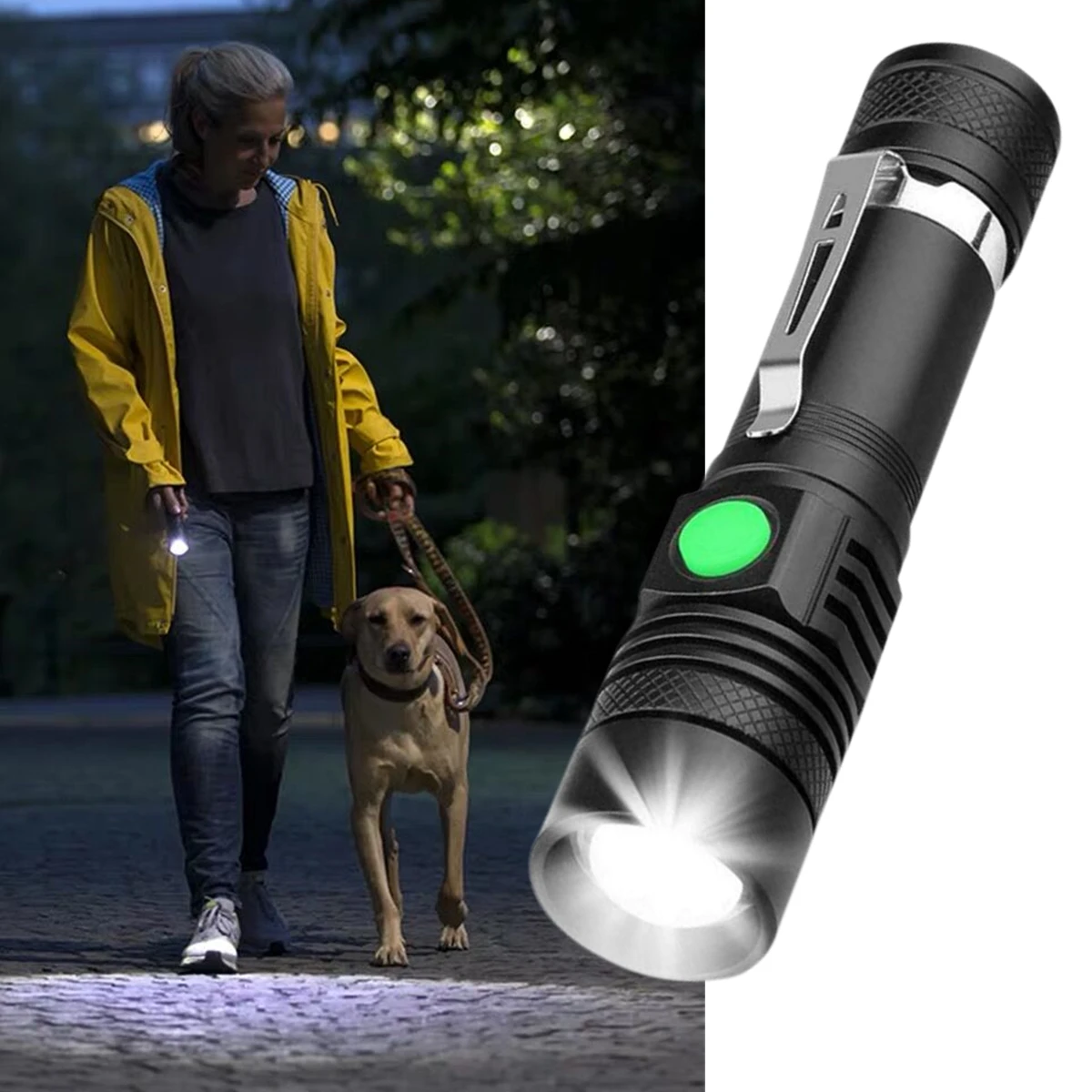 Ultra Bright Led Flashlight Xp-l V6 | Flashlight Usb Charging | Ultra ...
