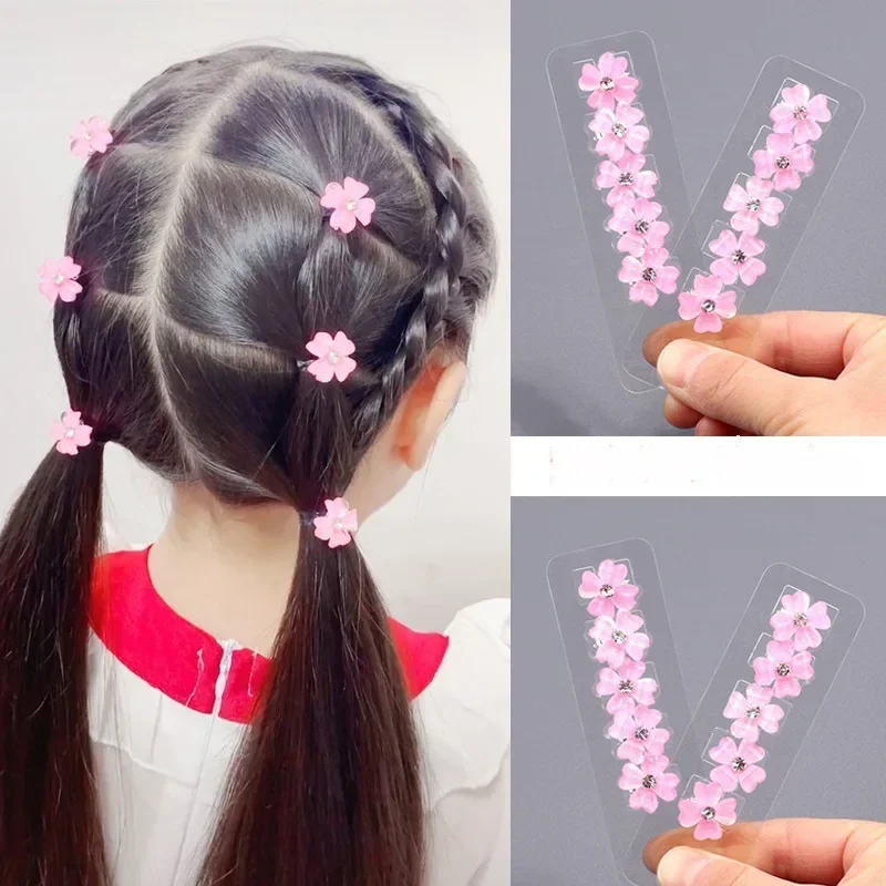 10pcs/set Mini Flower Hair Claw Children Elegant Sweet Cute Hair Clips ...