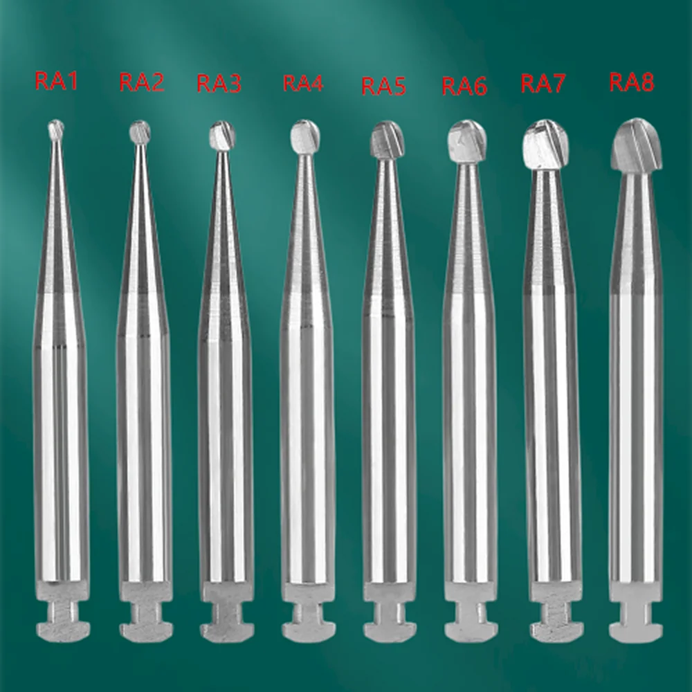 5pcs-box-Dental-Tungsten-Carbide-Burs-Low-Speed-Round-RA-Drills ...