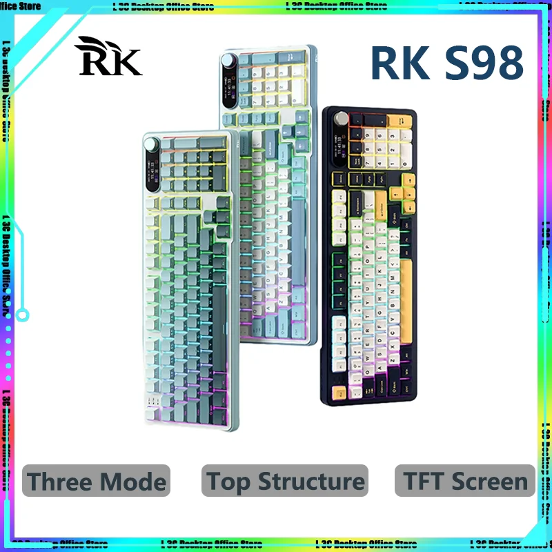 Rk-S98-Mechanical-Gaming-Keyboard-Tri-mode-Bluetooth-Wireless-2-4g-Rgb ...