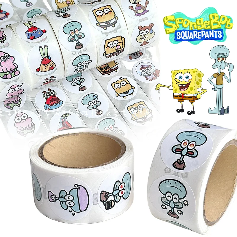 200pcs SpongeBob Stickers Scrapbook Cartoon Stationery Label Decoration ...