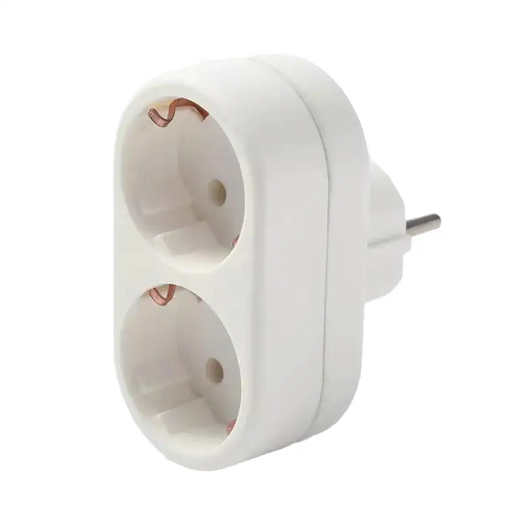 EU-Conversion-Plug-1-To-2-Way-Socket-Adapter-European-Standard-Plug ...