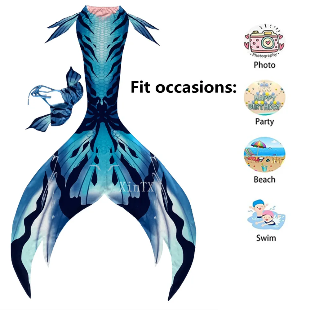 Blue Mermaid Tails Drawing
