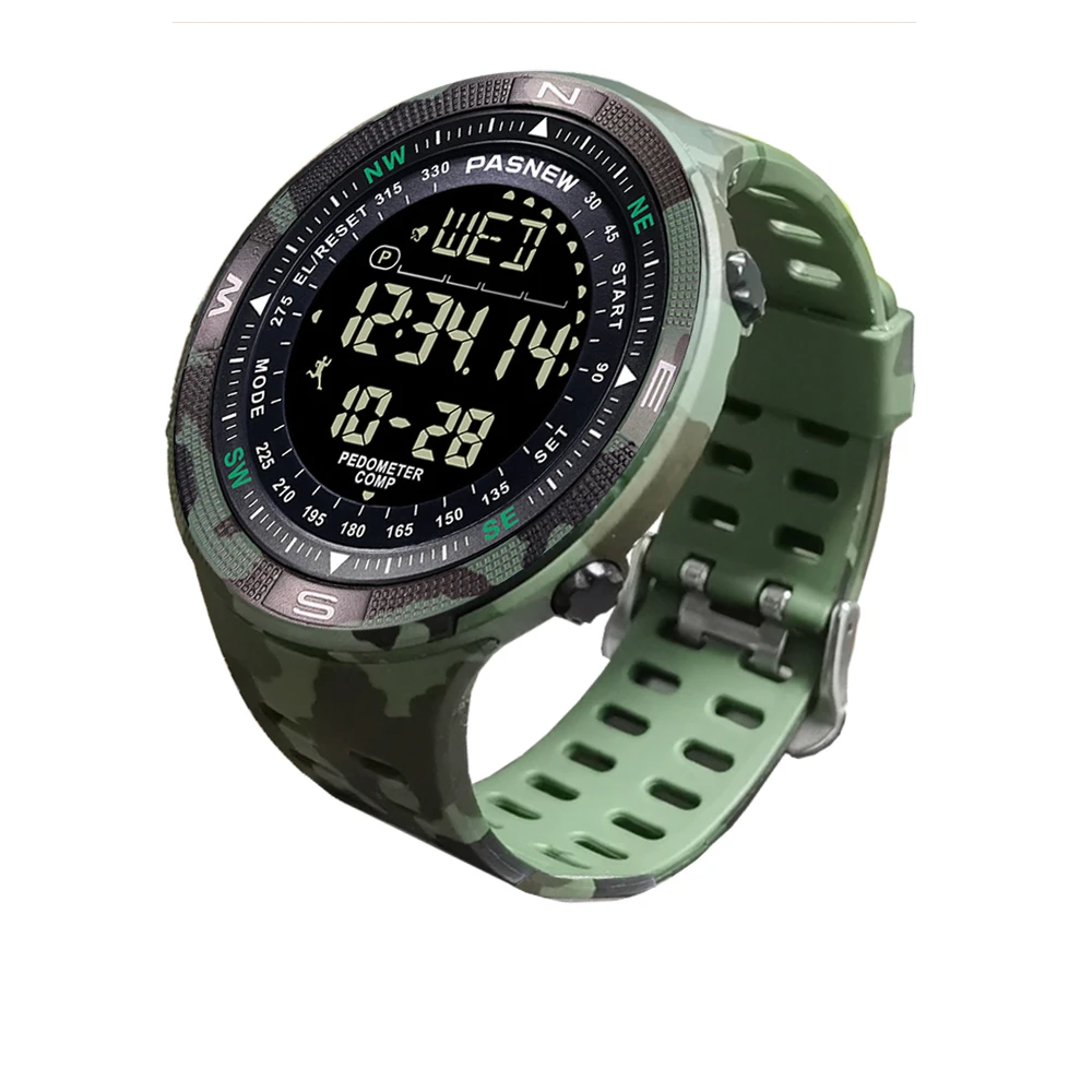 Waterproof Electronic Watch Men Compass Digital Wristwatch Military ...