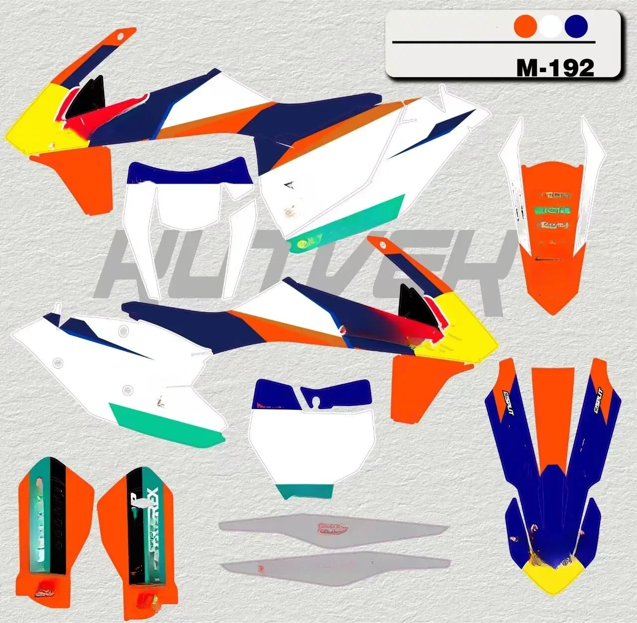 Motorcycle-Team-Graphics-Decal-Sticker-Kits-for-KTM-125-250-350-450-500 ...