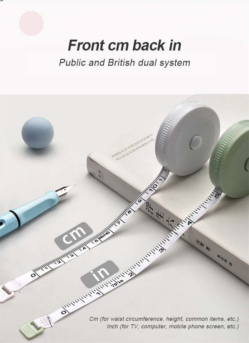 Mètre à ruban,3--Mini-mètre Ruban À Mesurer 150cm-60 Pouces, Ceinture ...