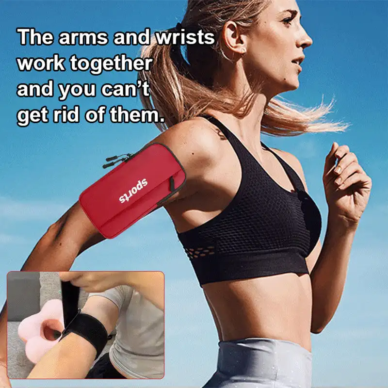 Dual-Layer Water-Resistant Arm And Wrist Bag Running Mobile Phone Arm ...