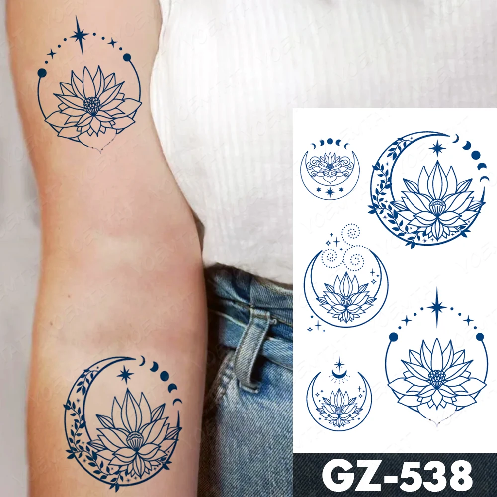 Simple Yoga Lotus Tattoo
