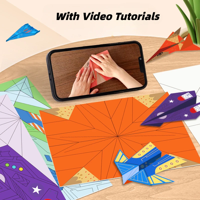 36 Sheets 3D Origami DIY Paper Airplanes – Craft Supply Haven