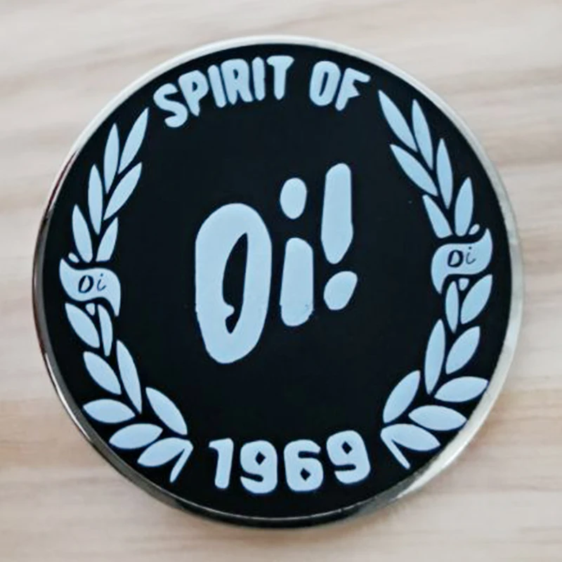 Punk-Rock-Old-School-Spirit-of-1969-Oi-Skinhead-Brooch-Badge-enamel ...