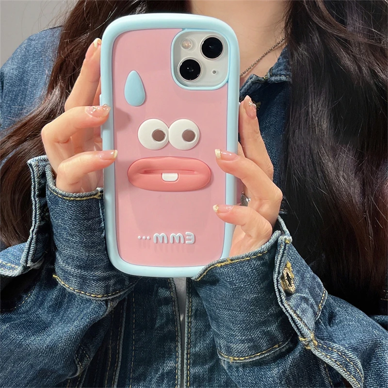 Japan-Cute-Funny-Sausage-Mouth-Monster-Phone-Case-For-iPhone-14-13-12 ...