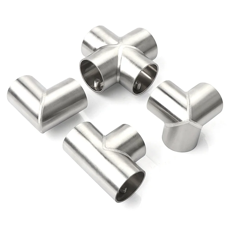 Stainless-Steel-2-3-4-5-6-Way-Pipe-Connector-Pipe-Fittings-Tee-Straight ...