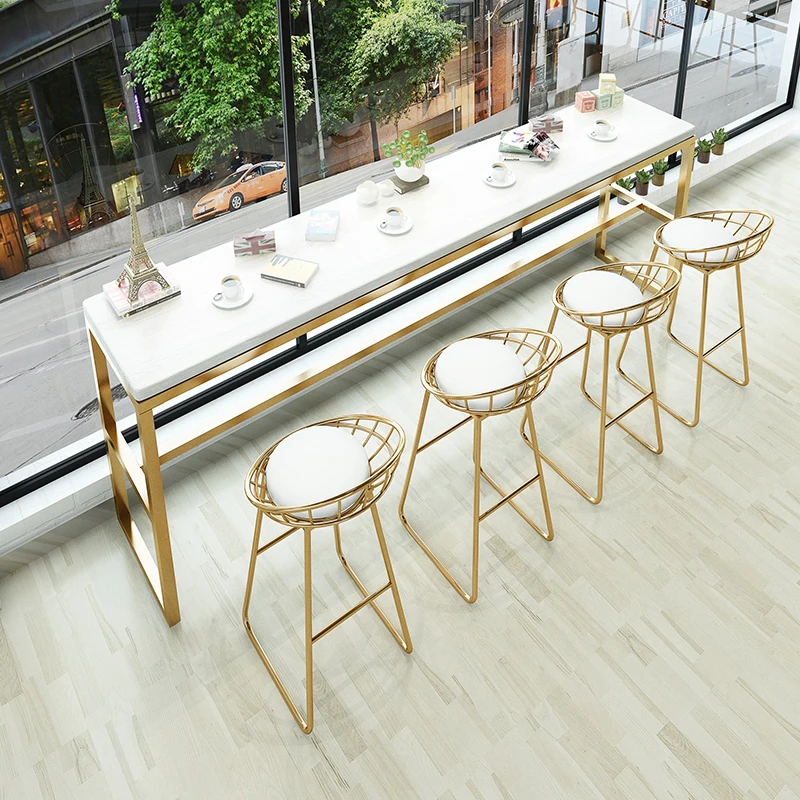 High-Wooden-Bar-Tables-Long-Coffee-Modern-Dining-Room-Bar-Tables ...