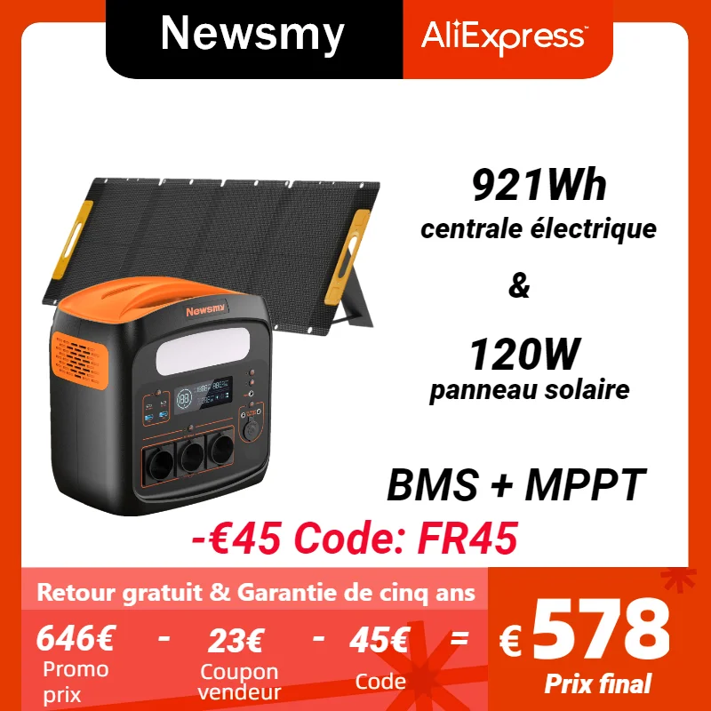 1200W-station-d-nergie-portable-avec-120W-panneau-solaire-220V-230V-g-n ...