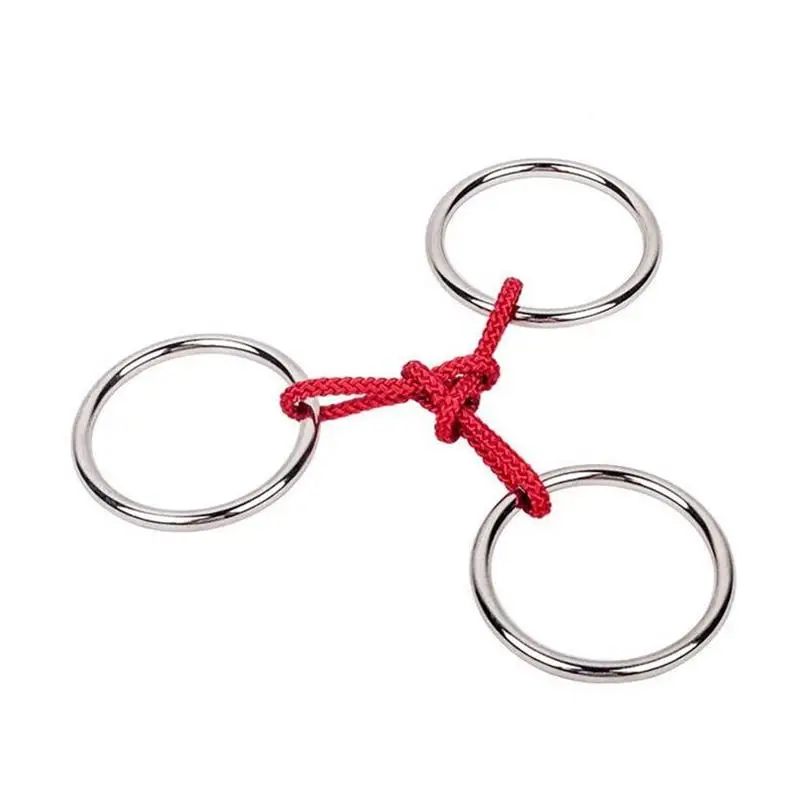 Challenging-Three-Rings-Metal-Wire-Rope-Puzzle-Brain-Teasers-Magic ...