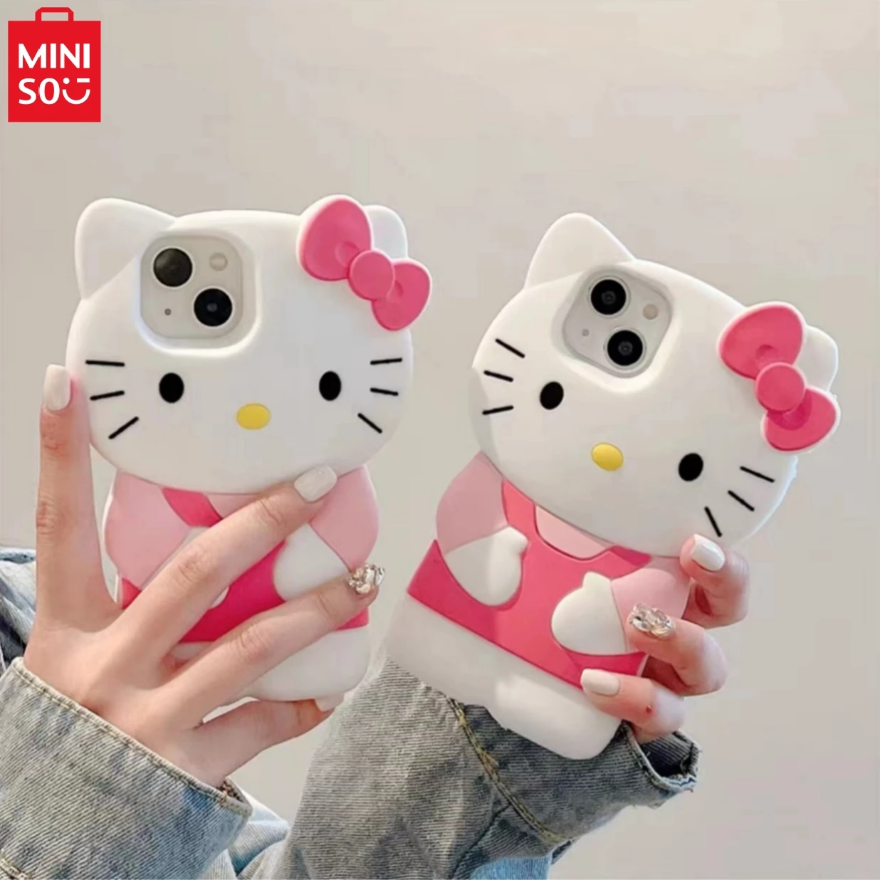 Miniso-Cute-Hello-Kitty-Mobile-Phone-Case-With-Apple-Wavy-Edge-Is ...