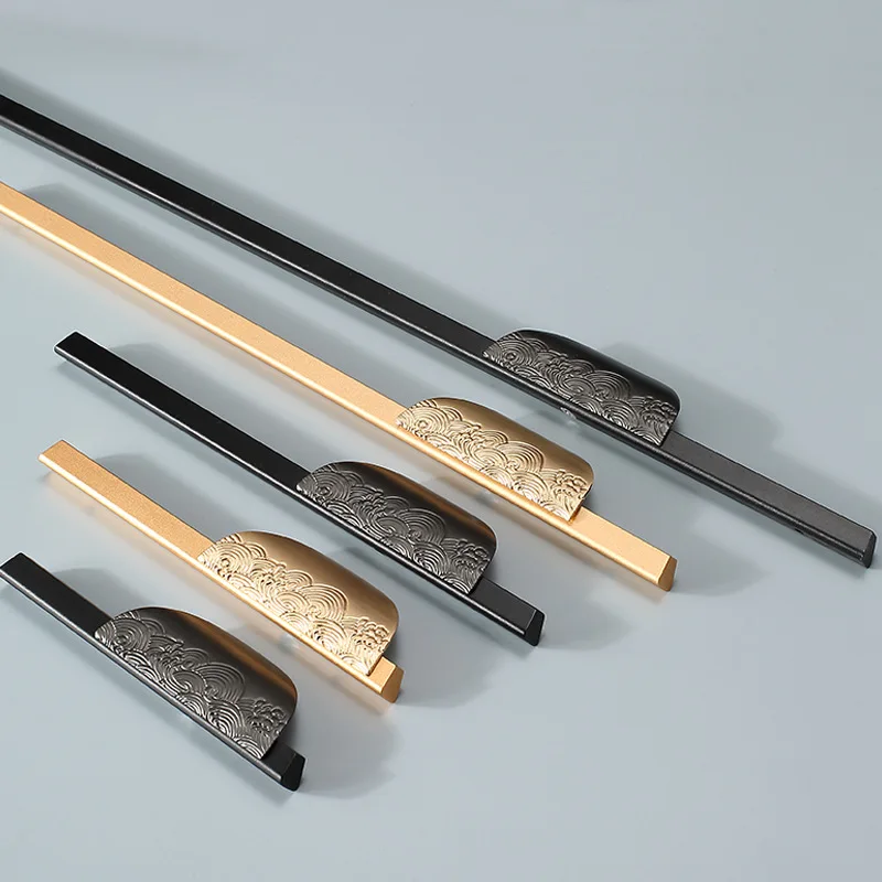 New-Creative-Nordic-Chinese-Handle-Golden-Black-American-Cabinet-Handle ...