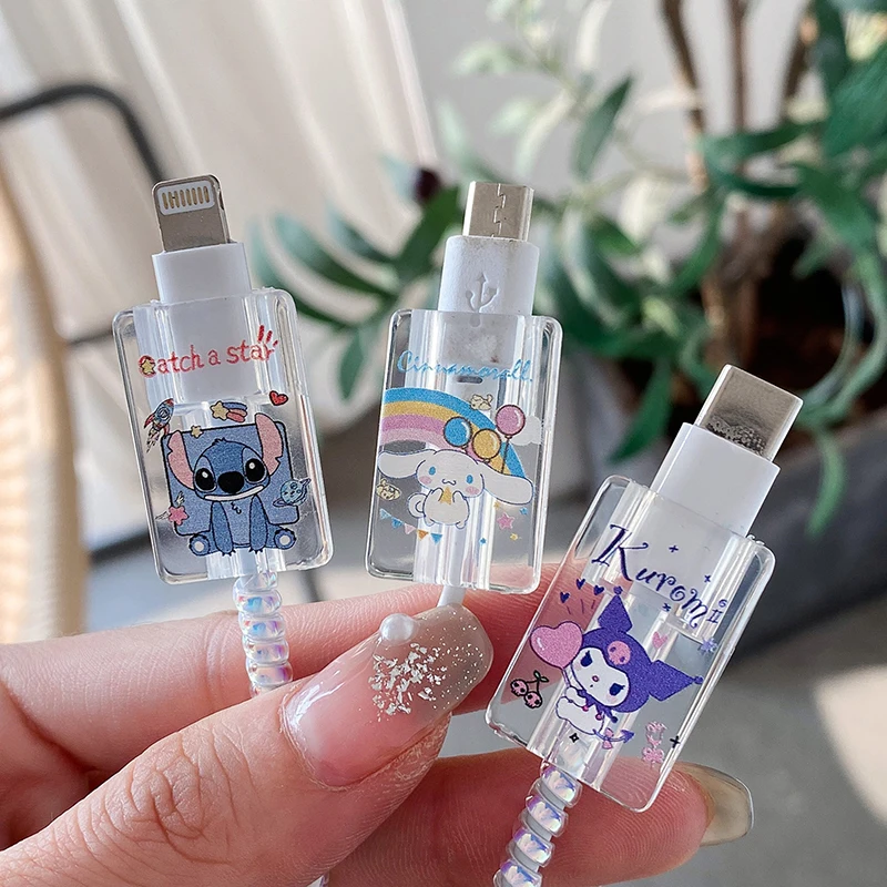 Anime-Disney-Figure-USB-Data-Cable-Protector-Cinnamoroll-Anti-Breaking ...