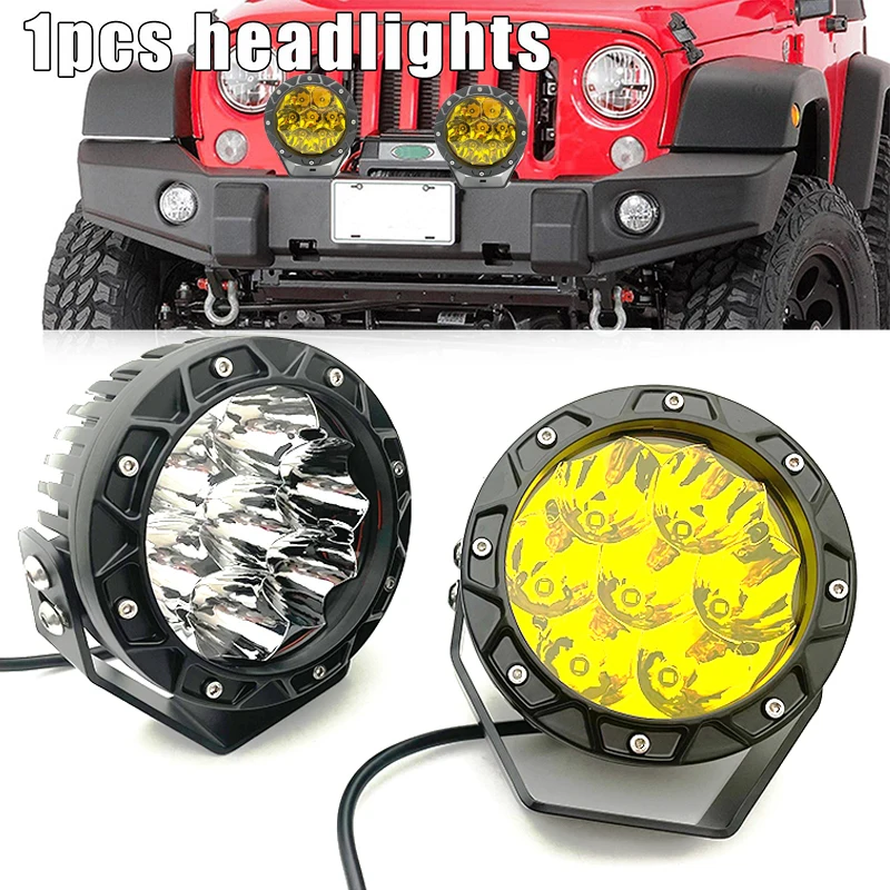5-inch-Super-4X4-Led-Driving-Car-2000M-LASER-Spotlights-Headlight-Fog ...