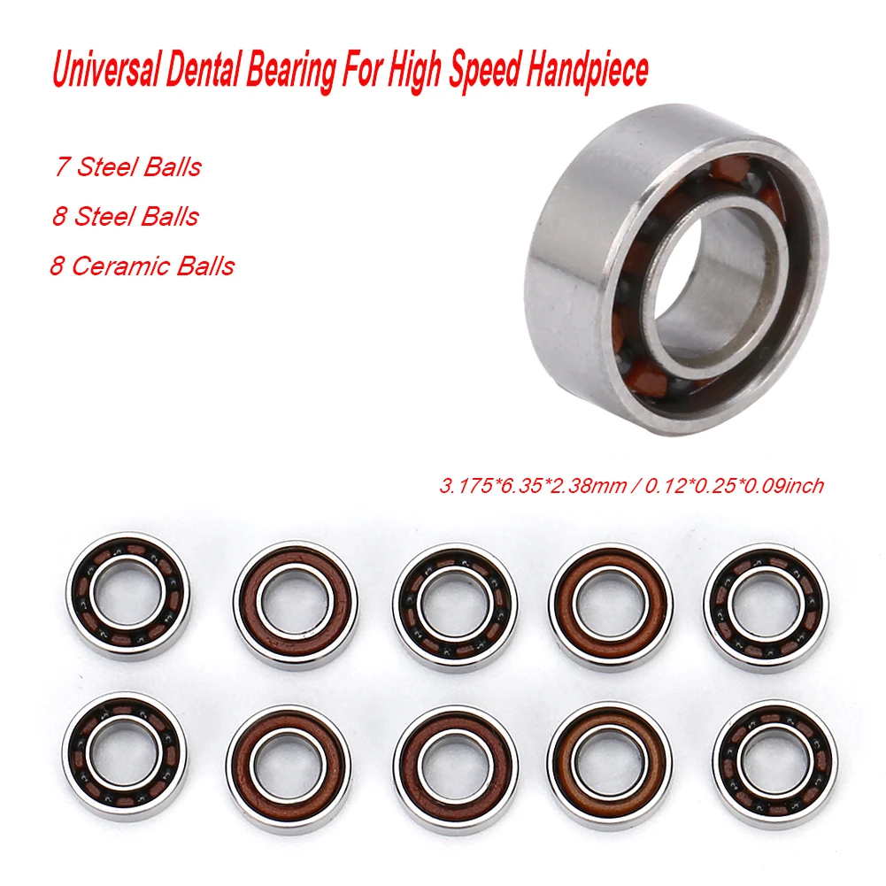 10Pcs 3 Types Universal Dental Bearing High Speed Air Turbine Handpiece ...