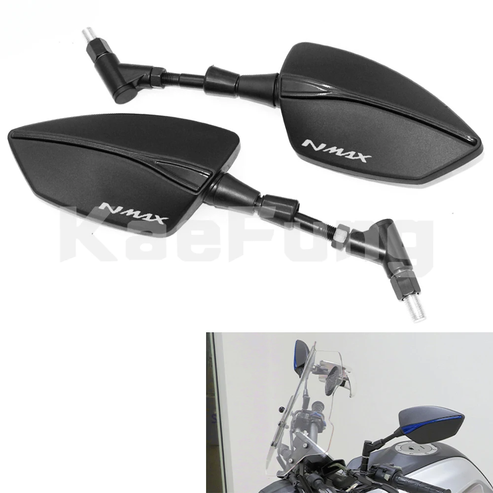 Retro-Motorcycle-Handlebar-End-Rearview-Mirror-for-YAMAHA-NMAX-155-125 ...