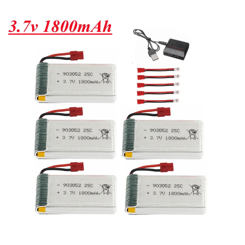 3.7v 1800mAh Lipo Battery and Charger for SYMA X5 X5S X5C X5SC X5SH ...
