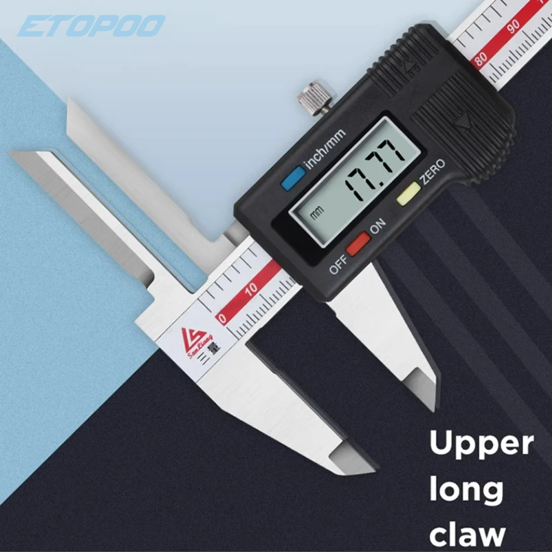 0-150mm-Upper-Long-Claw-Digital-Display-Vernier-Caliper-Upper-Claw ...