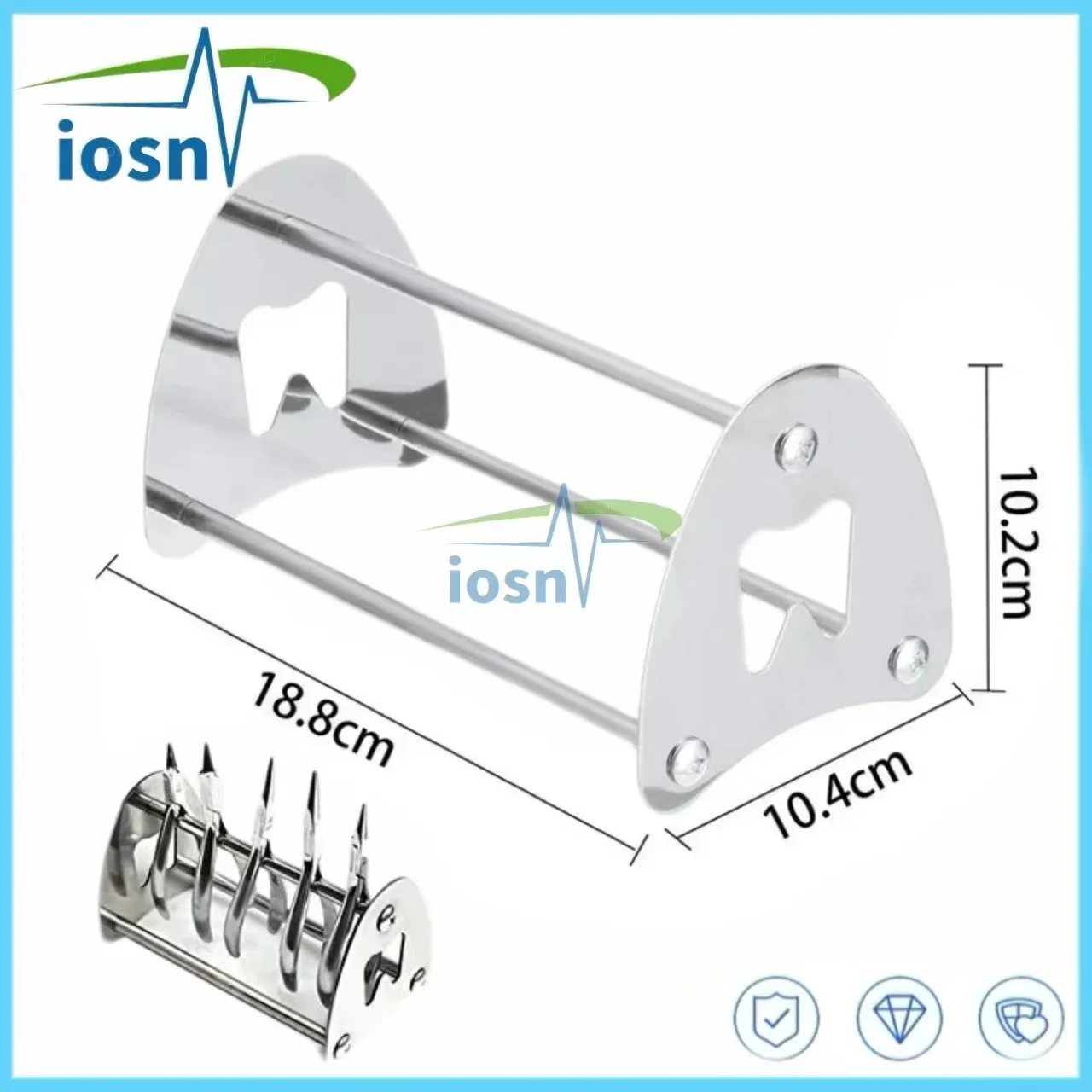 Dental-detachable-forceps-holder-stainless-steel-bracket-acrylic ...