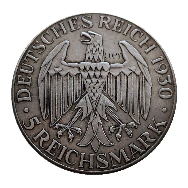 Reproduction-Silver-Plated-Germany-5-Reichsmark-1930-36mm-Decorative ...