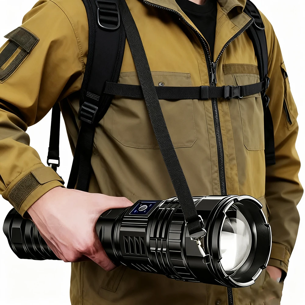 10000LM Most Powerful Led Flashlights Tactical 15000mah Built-in ...