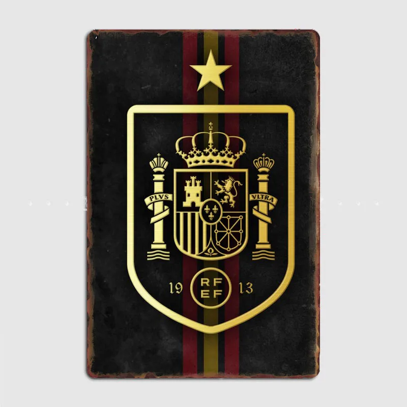 Espana-Logo-With-One-Stars-Metal-Plaque-Poster-Club-Home-Bar-Cave ...