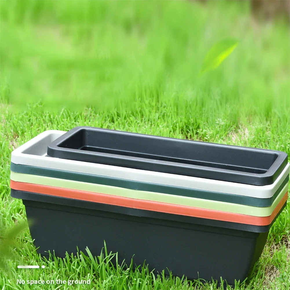 Rectangular-Flower-Pots-with-Tray-Extra-Large-Planting-Trough-Family ...
