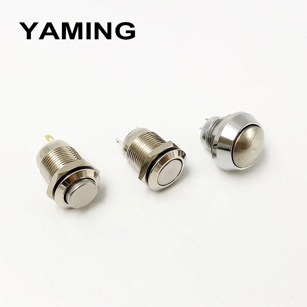 Momentary Push Button Switch Normally Closed 2x Black Momentary Push ...