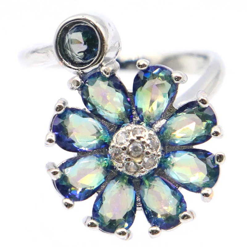 22x17mm-Dazzling-Fire-Rainbow-Mystic-Topaz-White-CZ-Women-Wedding ...