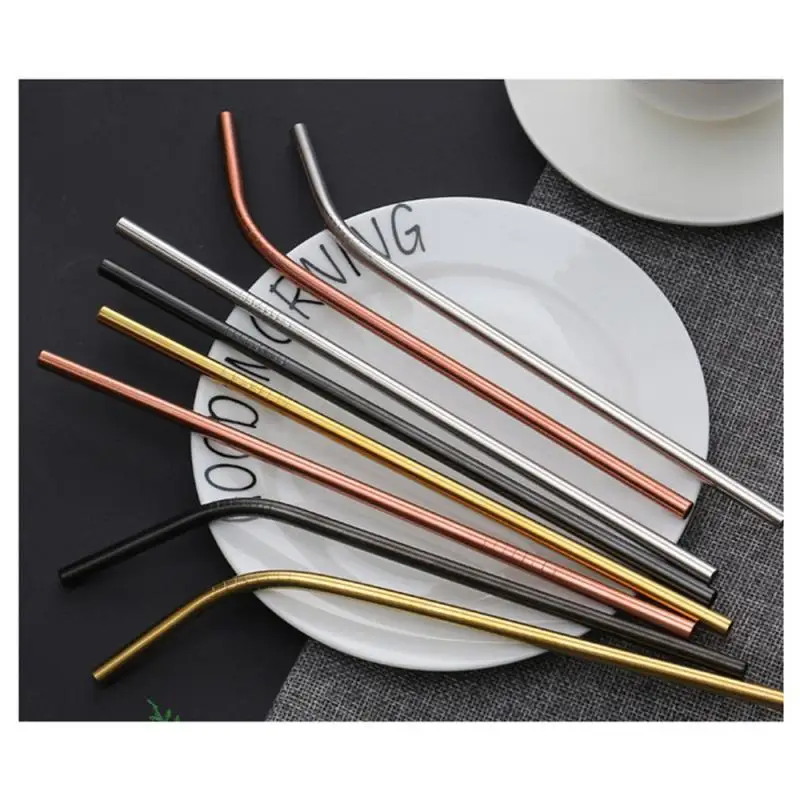 3pcs-Creative-Metal-Straw-304-Stainless-Steel-Color-Straw-Reusable-Easy ...