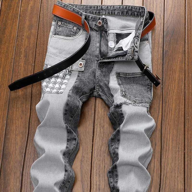 spring autumn cargos Men's clothing straight new Cargo slim casual ...
