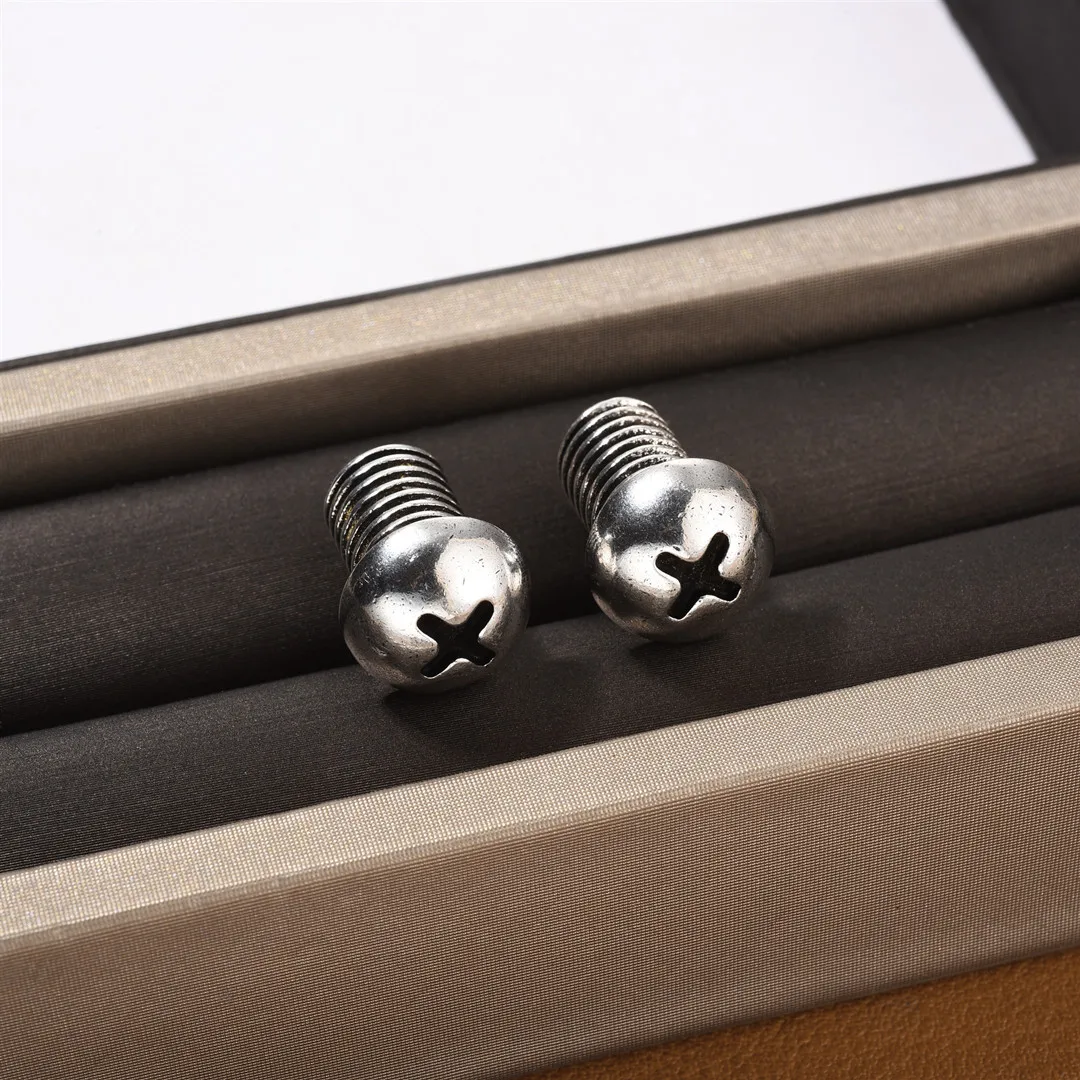 Unique-retro-Design-With-Vintage-Screw-Shaped-Earrings-For-Men-And ...