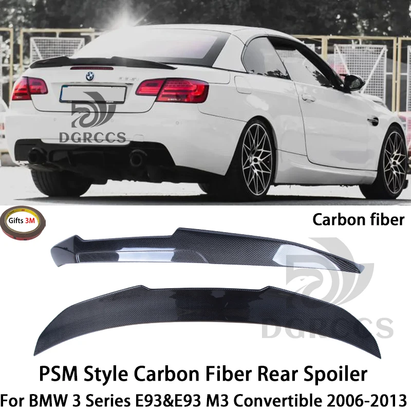 For-BMW-3-Series-E93-E93-M3-Convertible-PSM-Style-Carbon-fiber-Rear ...