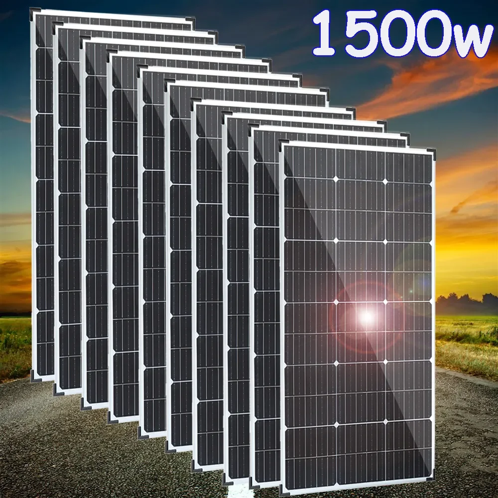 1500w-1200w-1000w-600w-450w-300w-Solarpanel-Kit-komplett-mit-Aluminium ...