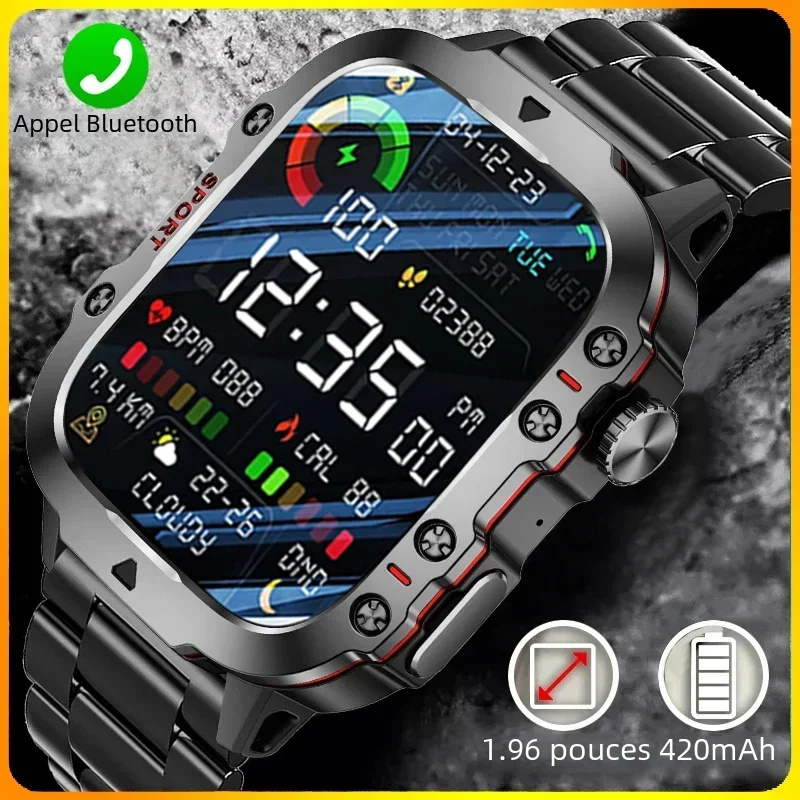 2024New-Rugged-Military-Fitness-Smart-Watch-Men-For-Android-Xiaomi-IOS ...