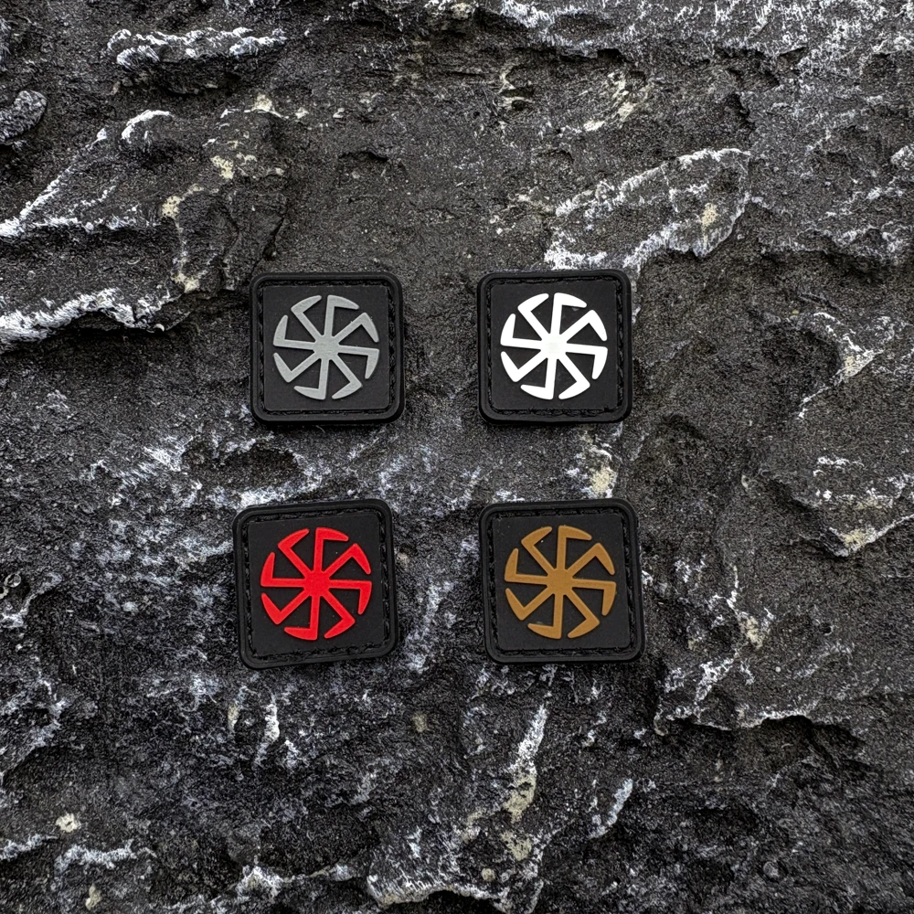 A Viking Rune Pvc Patch Badge with a Hook-And-Loop Fastener on the Back ...