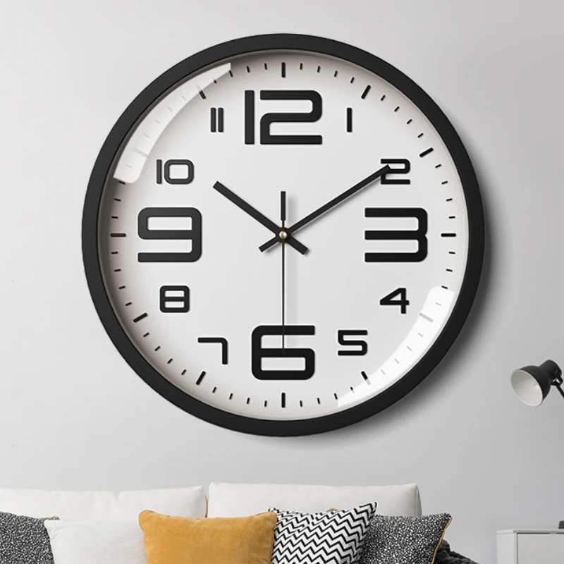 Home-Wall-Clock-Living-Room-Quartz-Clock-Simple-and-Modern-Atmosphere ...