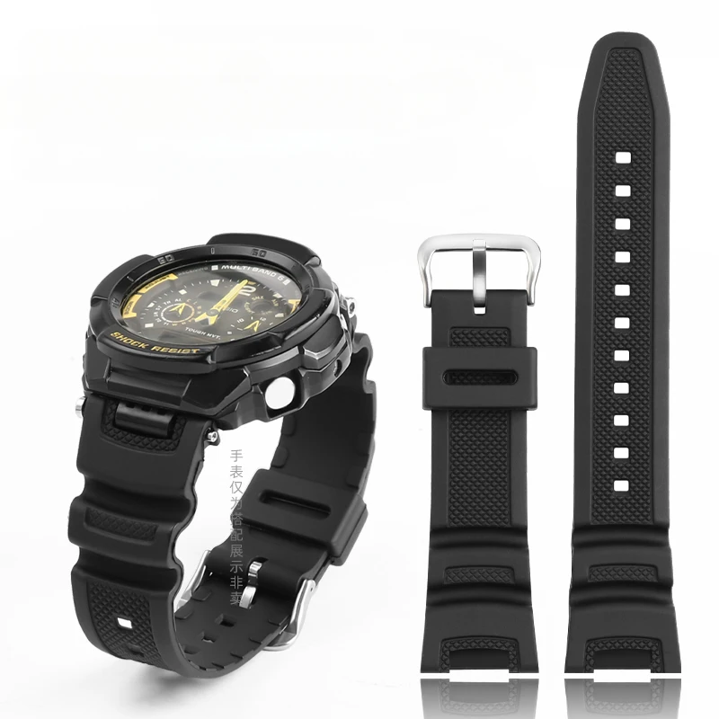 For-Casio-24mm-Men-s-Anti-Allergy-Watchband-with-Tool-SGW-100-1V-3157 ...