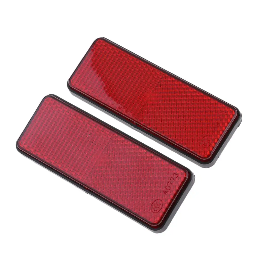 2pcs-Rectangle-Reflective-Reflector-Motorcycle-Motorbike-ATV-Scooter ...