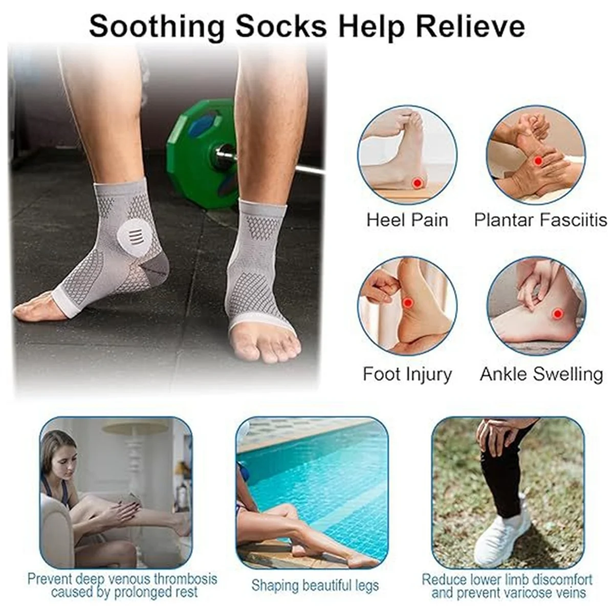 3Pairs-Neuropathy-Socks-Dr-Sock-Soothers-Soothe-Relief-Socks-for ...