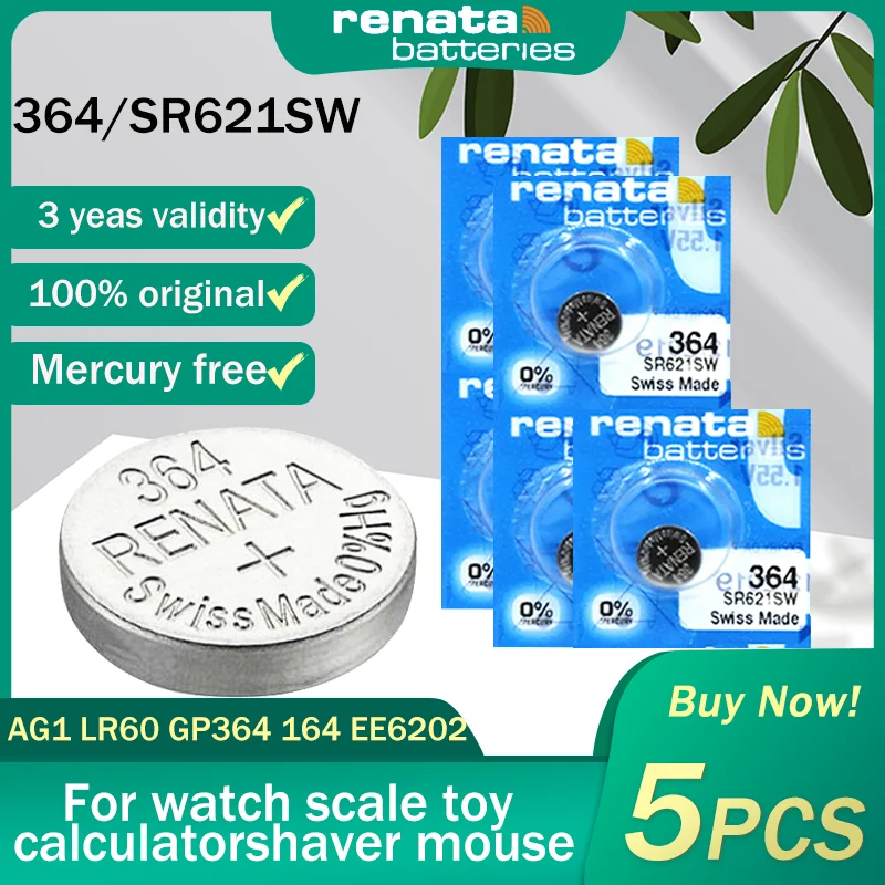 Bateria-de-Rel-gio-Renata-364-para-Brinquedo-de-Escala-Swiss-Made-Bot-o ...