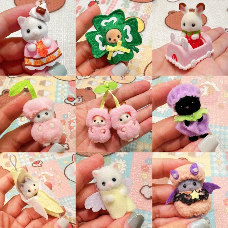 Original-Sylvanian-familias-conejo-Grove-familia-mu-eca-castor-beb ...