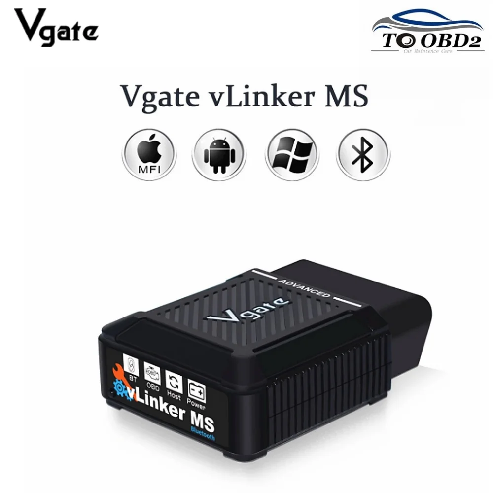 NEW Vgate vLinker MS Upgraded OBD2 Scanner Bluetooth 4.0 OBD2 Car ...